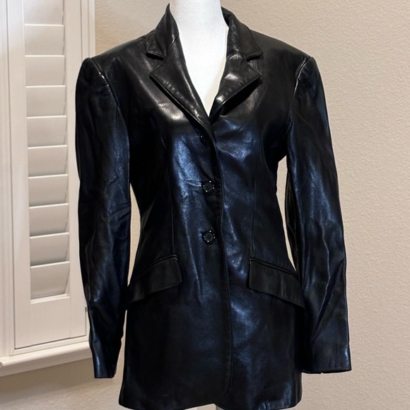 Giorgio Sant Angelo | Jackets & Coats | Vintage Womens Leather Jacket ...